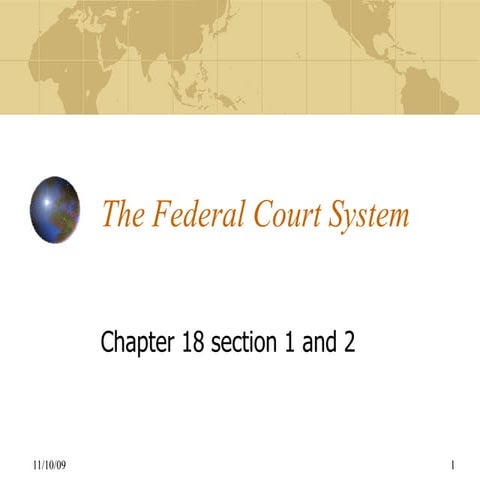 The Federal Court System | PPT