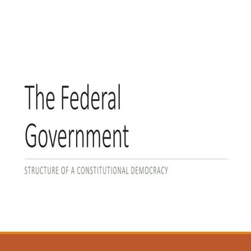 The federal government | PPT