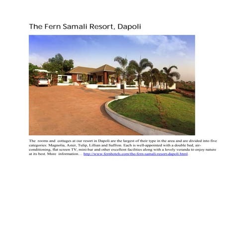 The Fern Samali Resort, Dapoli | PDF