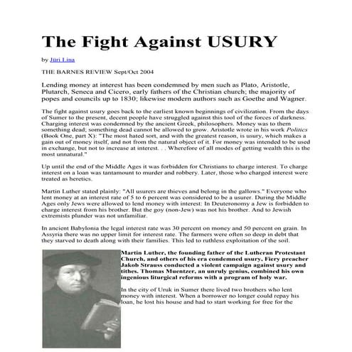 The fight against usury | DOCX
