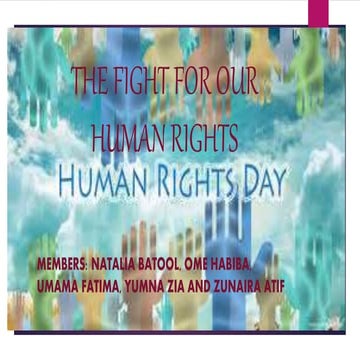 The fight for our human rights | PPTX