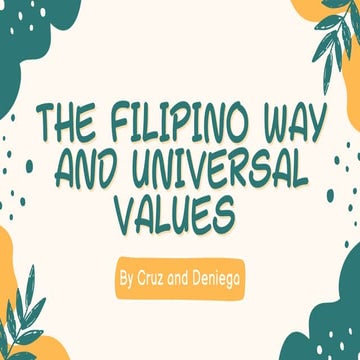 ETHICS-The Filipino Character- Strengths and weaknesses | PPTX