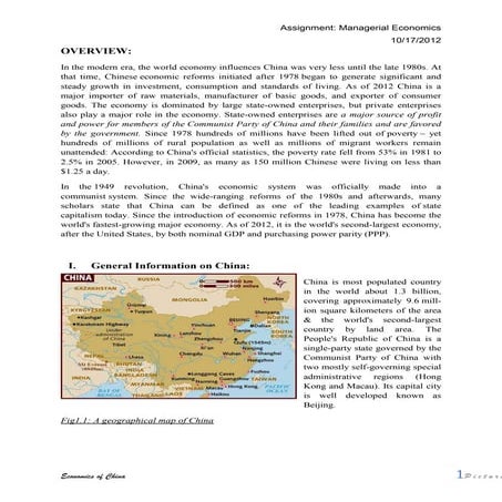 The final 1 economics of china | PDF
