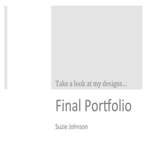 The final portfolio | PPT