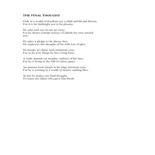 The Final Thought | DOC