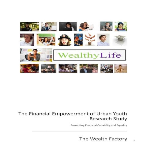The Financial Empowerment of Urban Youth | PDF
