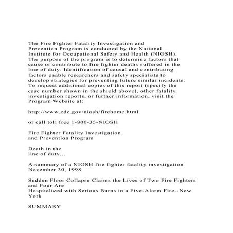 Firefighter survival awareness | PPTX