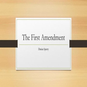 First Amendment Poster | PPTX