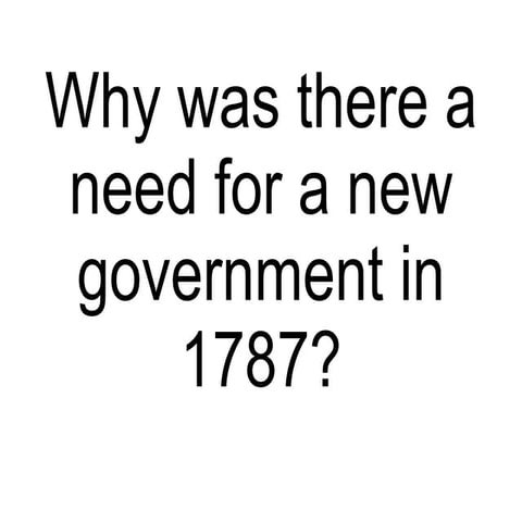 The First American Government | PPT
