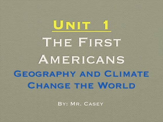 How Did The Native Americans Adapt To Their | PPTX