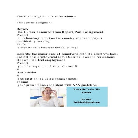 The first assignment is an attachmentThe second assigment Re.docx