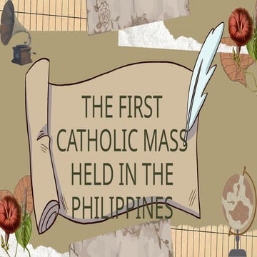 Limawasa Island : The Site of the First Mass | PPTX