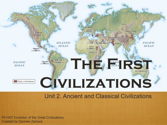 The 7 characteristics of a civilization | PPT