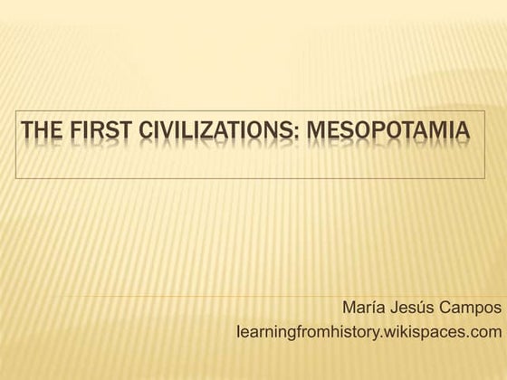 From Cave Man To Civilization | PPT