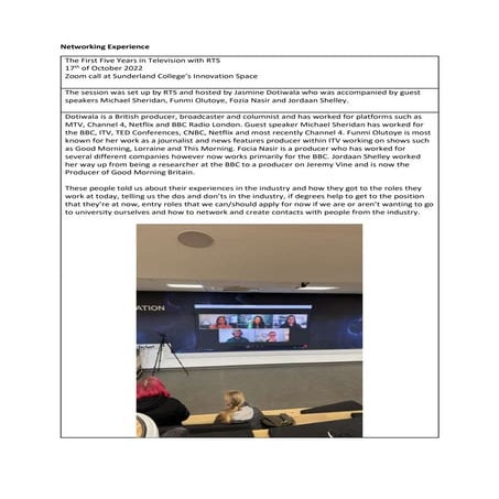 The First Five Years in Television Networking | DOCX | Television ...