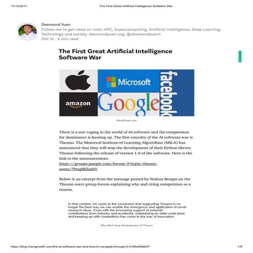 The first great artificial intelligence software war | PDF