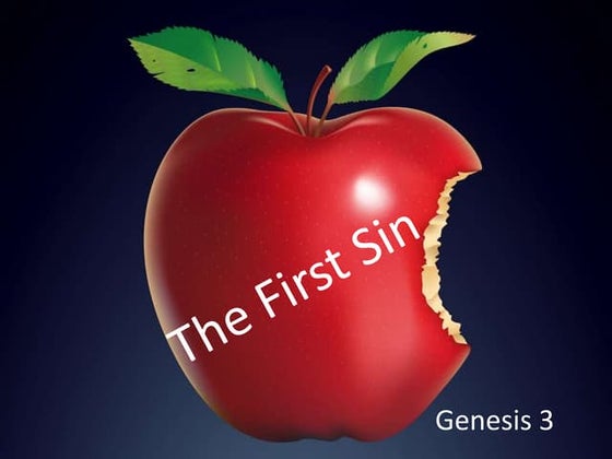 The story of ADAM AND EVE, “The first sin” | PPTX | Christianity ...