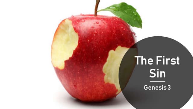 The story of ADAM AND EVE, “The first sin” | PPTX