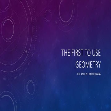 The first to use geometry module 2 | PPTX