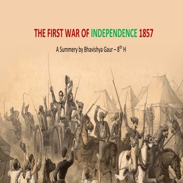 The first war of independence 1857 | PDF