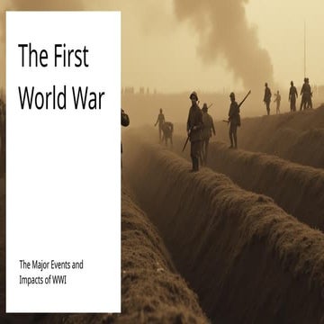 The First World War presentation in a very simple way | PPTX