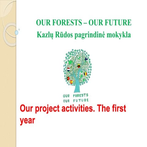 The first year of the project 'Our forests -our future' | PPTX