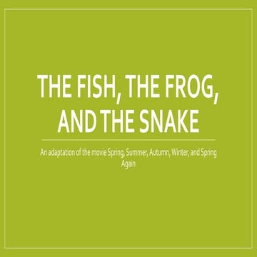 The fish, the frog, and the snake, a tale about consequences | PPTX ...