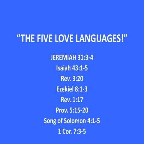 The five love languages! | PPTX