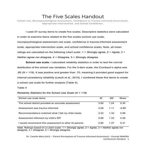 The five scales handout | PDF