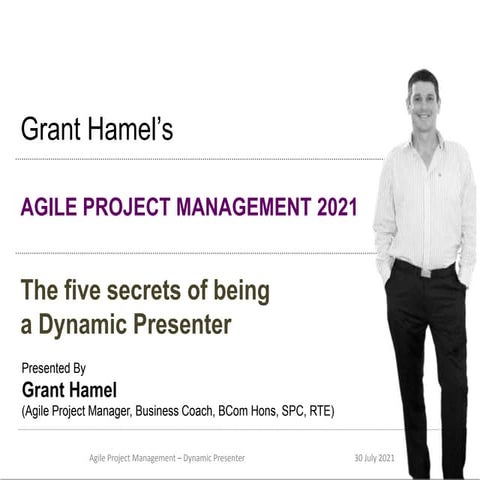 The five secrets of being a dynamic presenter 2021 | PPT