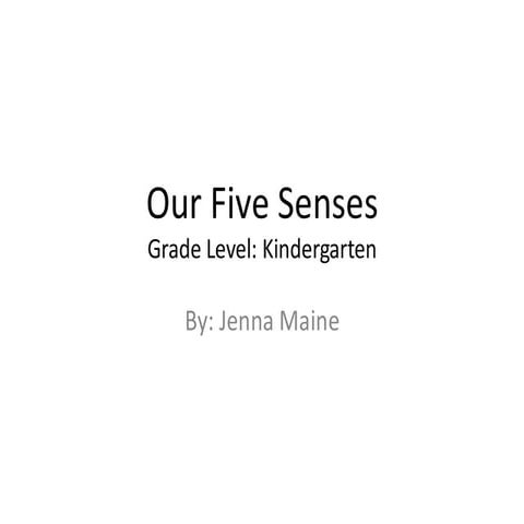 The Five Senses Powerpoint | PPTX