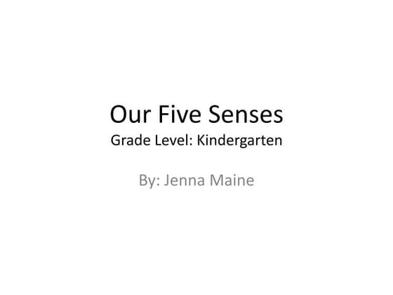5 senses | PPT
