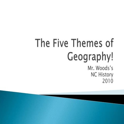 The five themes of geography! | PPTX | Geography | Science