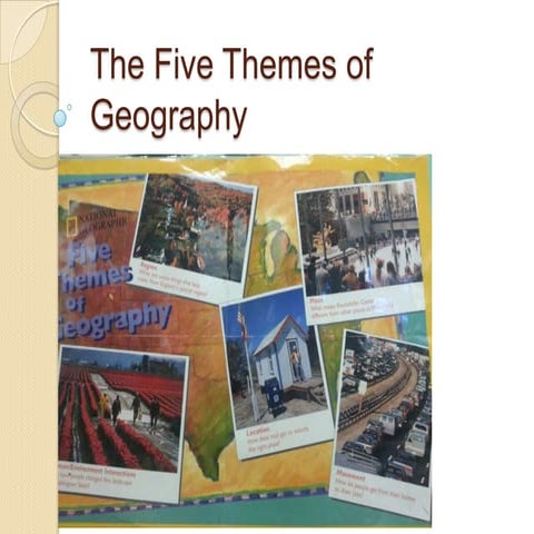 The five themes of geography | PPTX