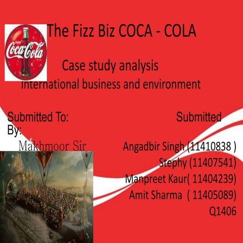 The fizz biz coca cola presentation | PPT