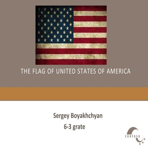 The Flag of United states of America | PPTX