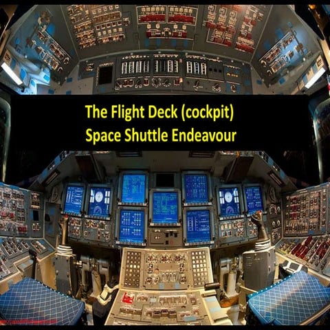 The flight deck cockpit space shuttle endeavour | PPTX