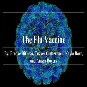 The flu vaccine presentation | PPTX