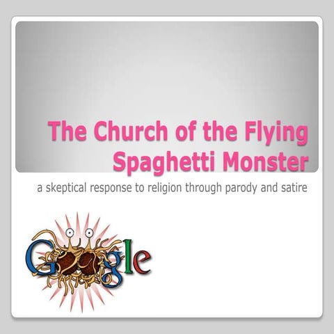 The Flying Spaghetti Monster and Atheism | PPT