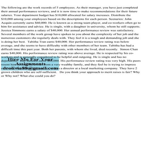 The following are the work records of 5 employees. As their manager,.pdf