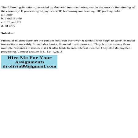The following functions, provided by financial intermediaries, enabl.pdf