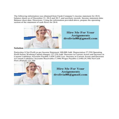 The following information was obtained from Farah Company-'s income st.docx