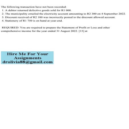 The following transaction have not been recorded 1. A debtor retu.pdf