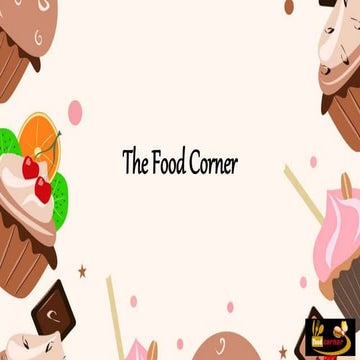 The food corner PPT | PPTX