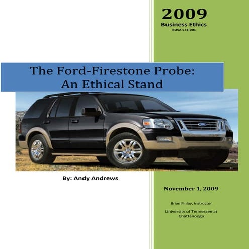 The Ford Firestone Probe | PDF