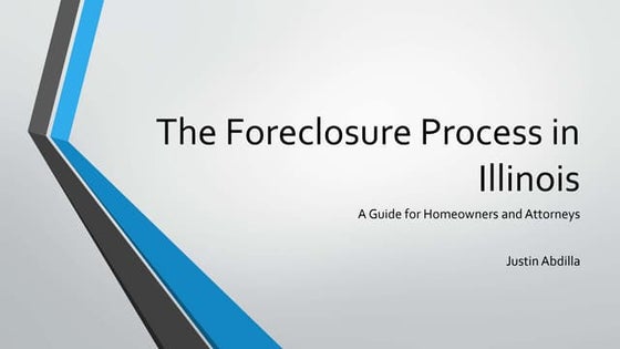Foreclosure process mediated flowchart | PPT