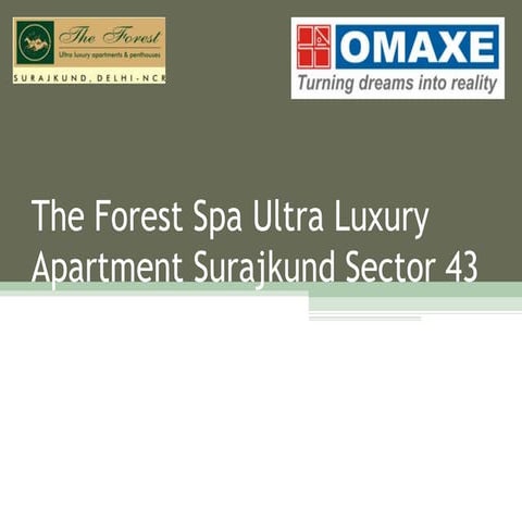 The forest spa ultra luxury apartment | PPTX