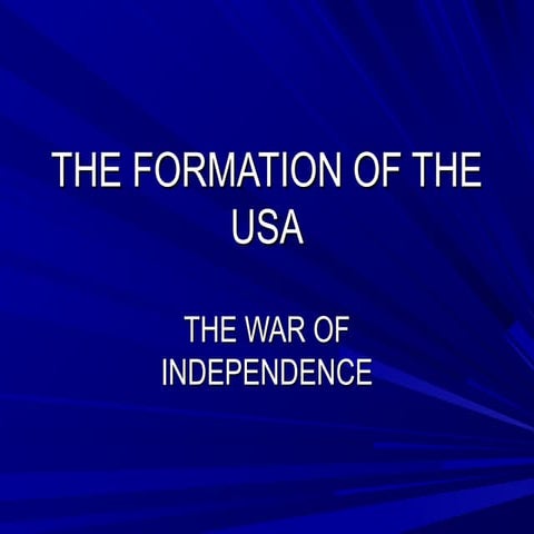 The formation of the usa | PPT