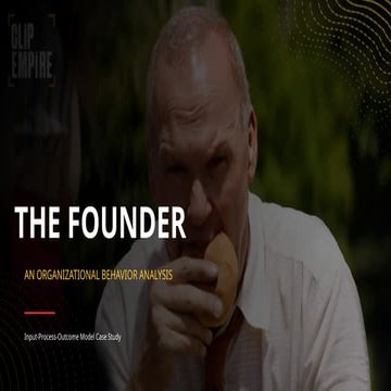 Movie Analysis - The Founder | PPTX