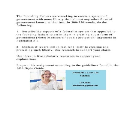 The Founding Fathers were seeking to create a system of government w.docx